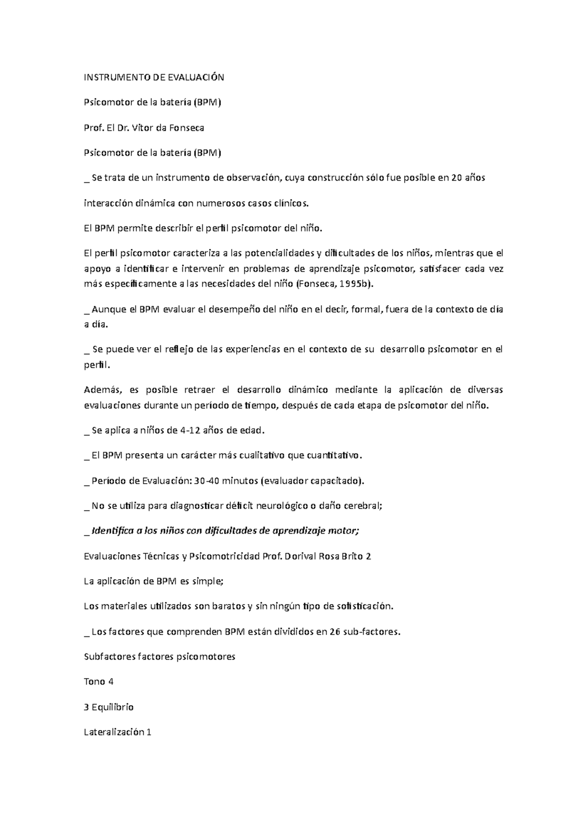 98308489 Bateria Vitor Da Fonseca - INSTRUMENTO DE EVALUACIÓN ...