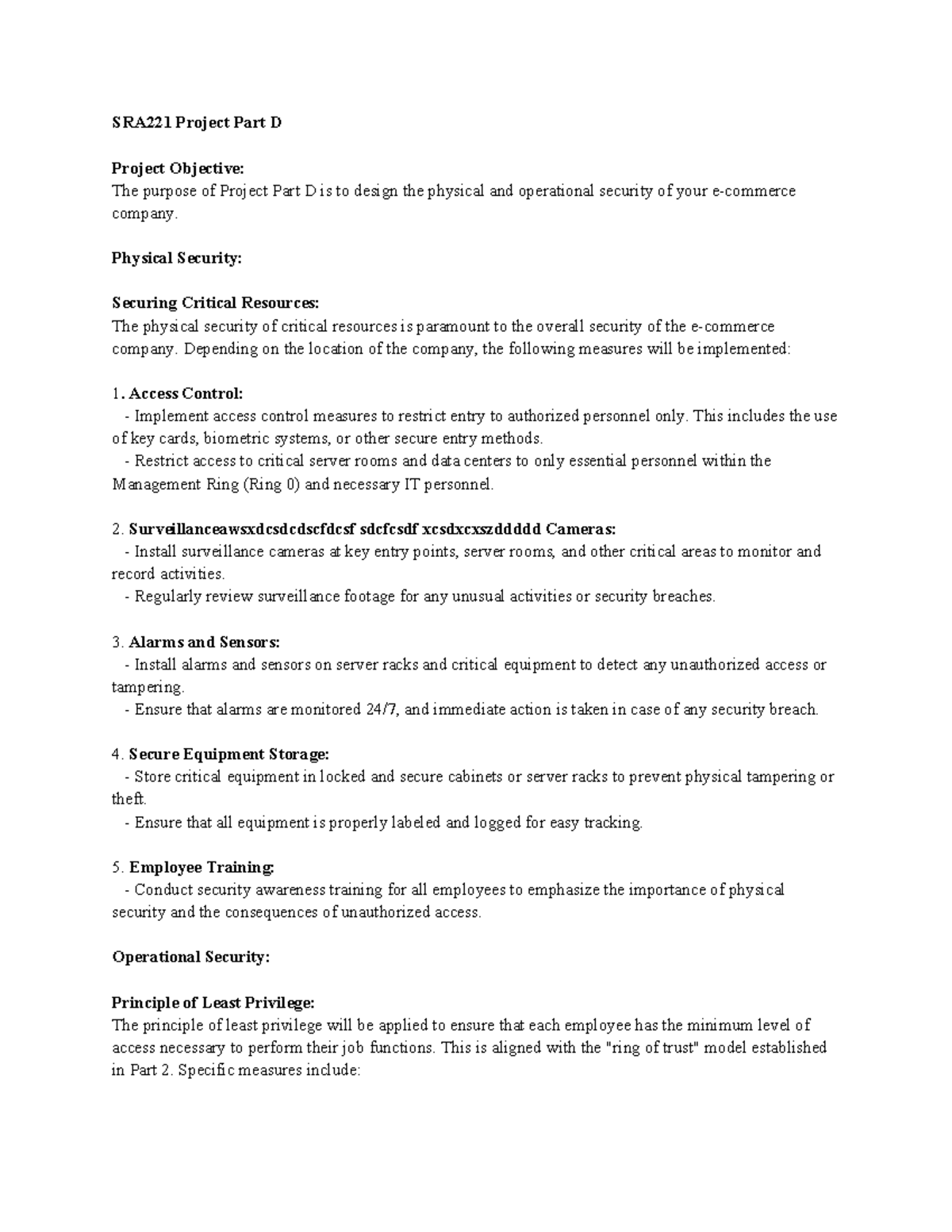 Part D - DSDAS - SRA221 Project Part D Project Objective: The purpose ...