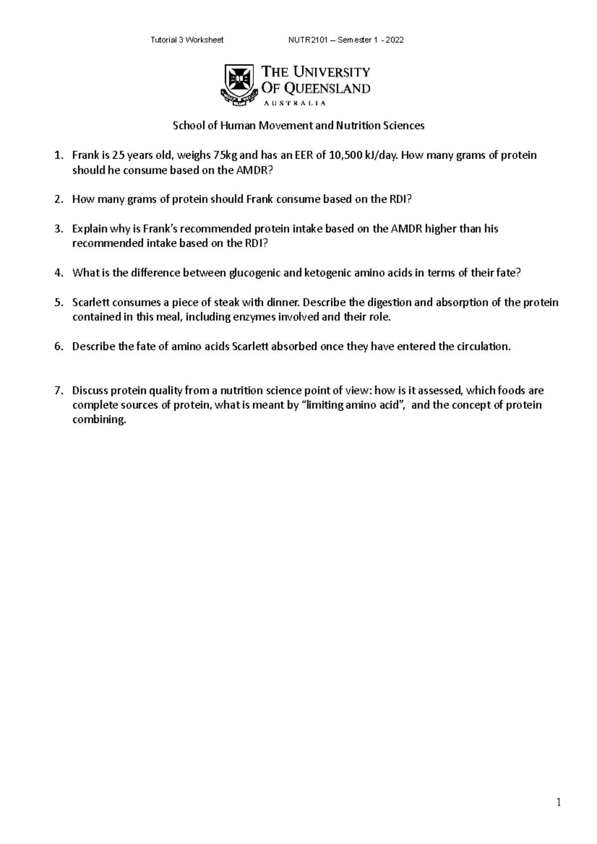 Tutorial 3 Worksheet mmfmf mfmfmfmf mfmfm - Tutorial 3 Worksheet ...