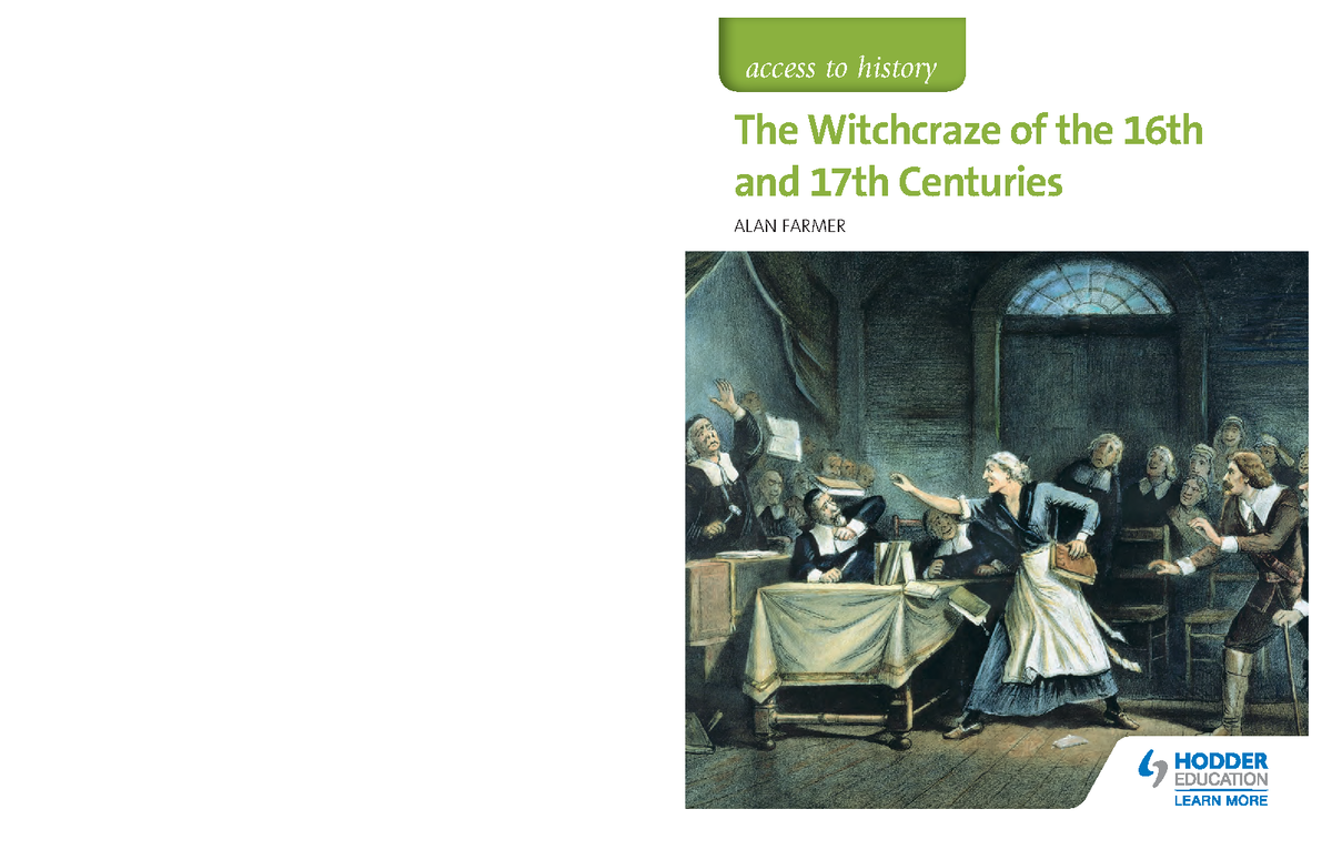 Witch craze textbook - The Witchcraze of the 16th and 17th Centuries ...