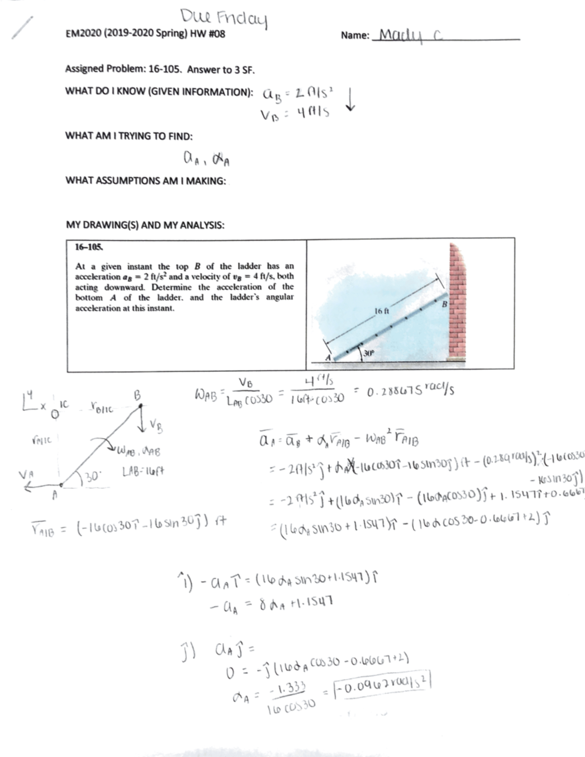 HW 8 - Homework - EM 2020 - Studocu