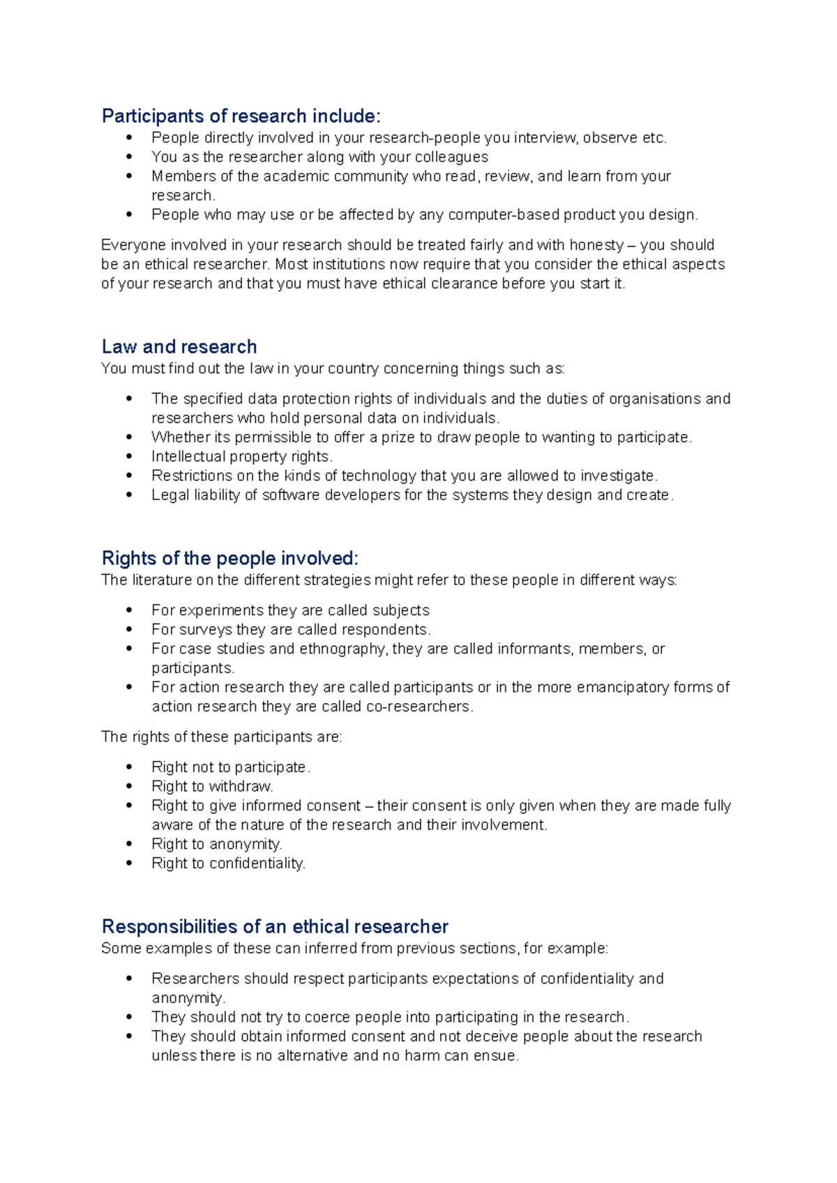 Chapter 5 - Participants of research - Participants of research include ...