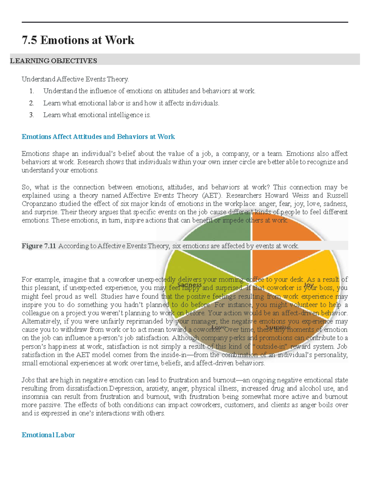 Preliminary - Chapter 2 Organizational Behavior - 7 Emotions at Work ...