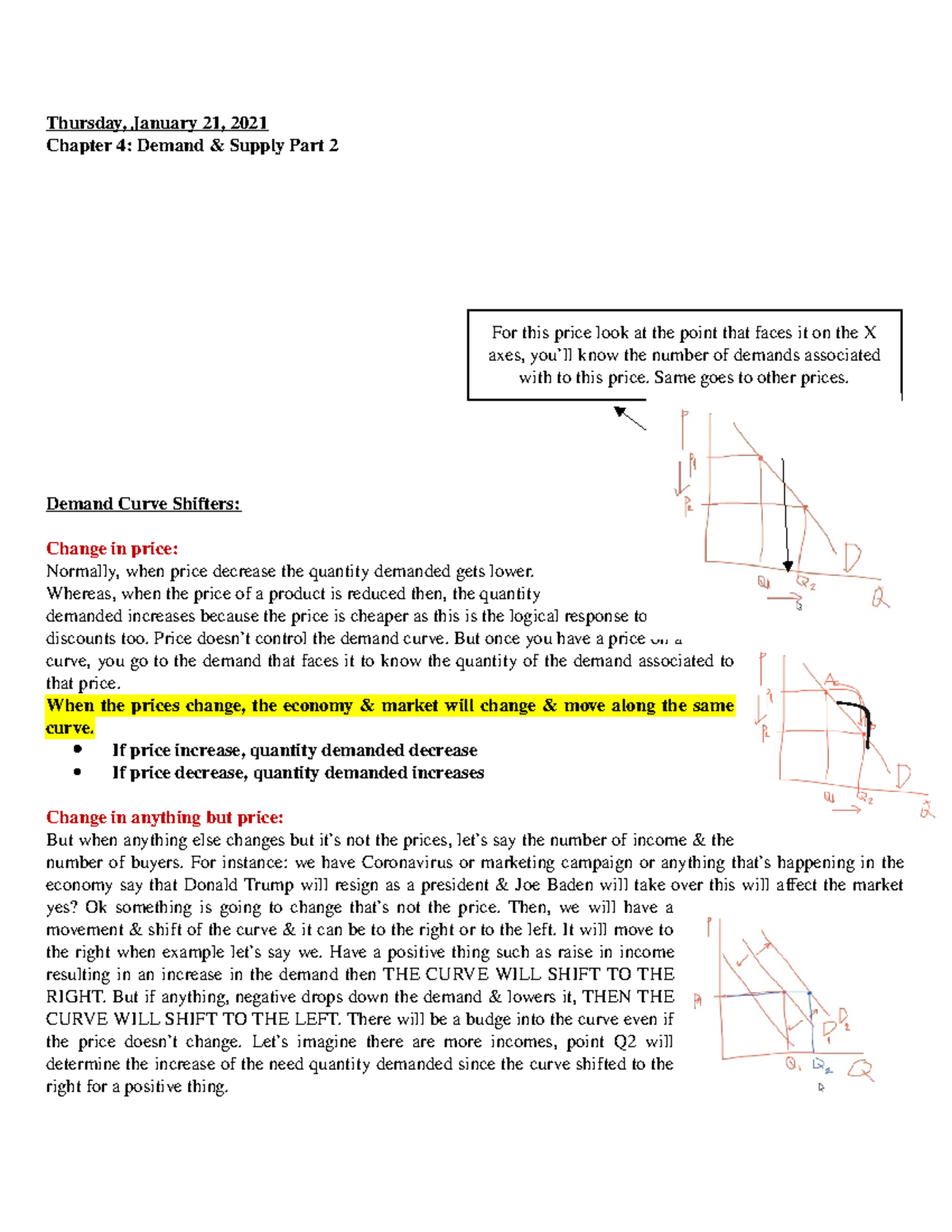 ECN201: Chapter 4 Notes (Part #2) - Thursday, January 21, 2021 Chapter ...