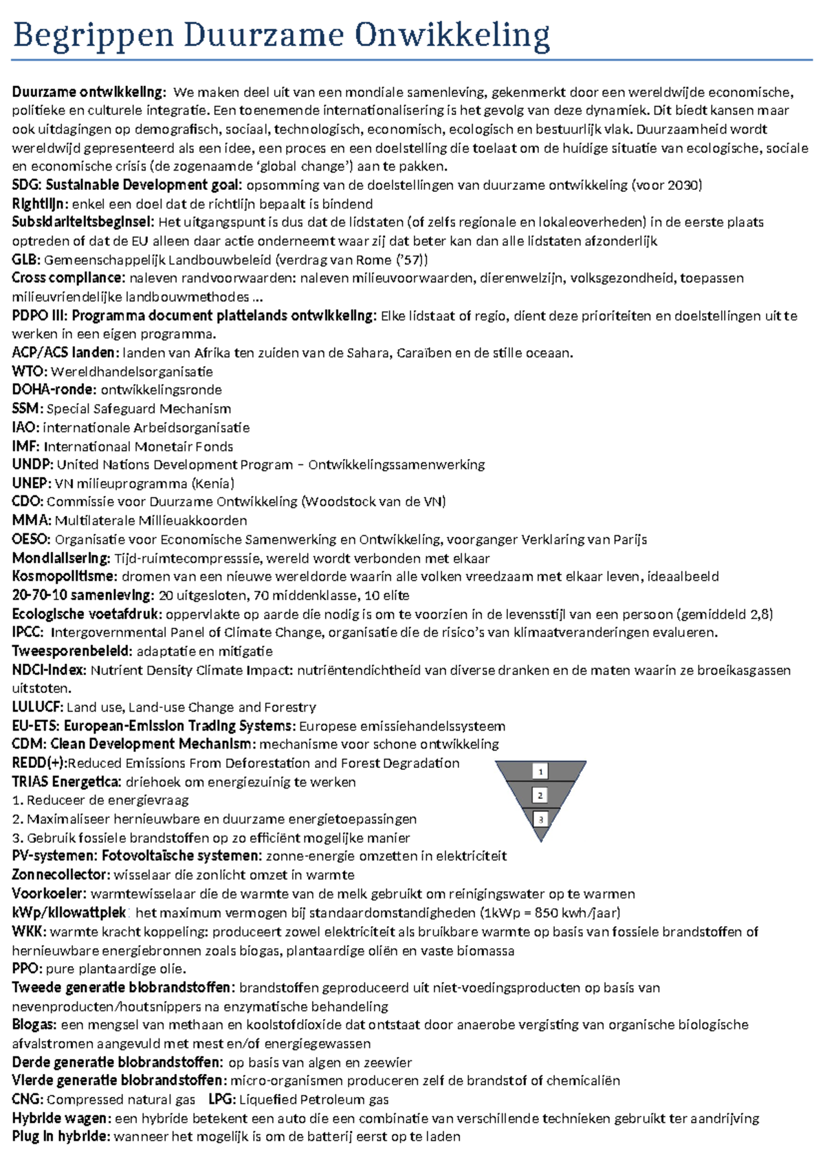 Begrippen Duurzame Onwikkeling - Begrippen Duurzame Onwikkeling ...