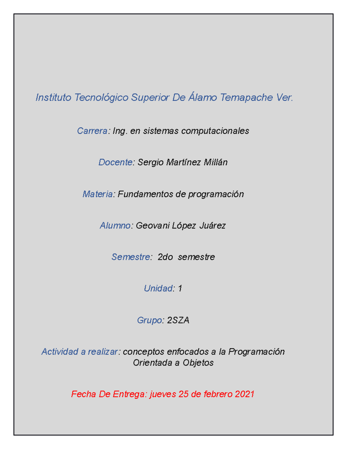Conseptos basicos POO - Conceptos fundamentales de programación en java ...