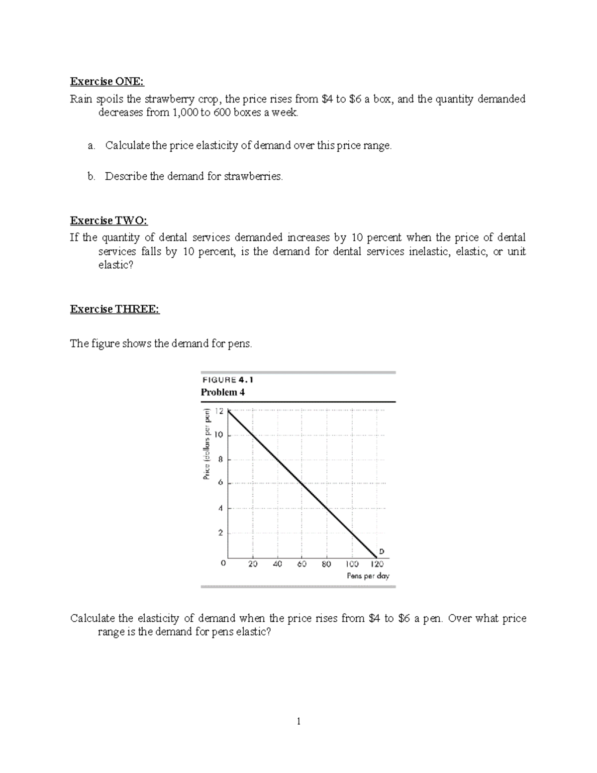 Problem Solving Questions - Exercise ONE: Rain spoils the strawberry ...