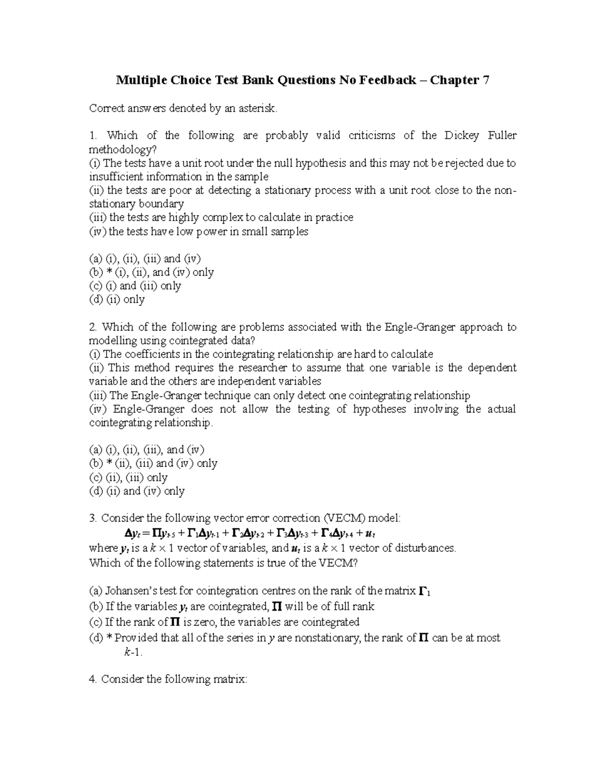 347802931 test bank questions chapter 7 - Multiple Choice Test Bank ...