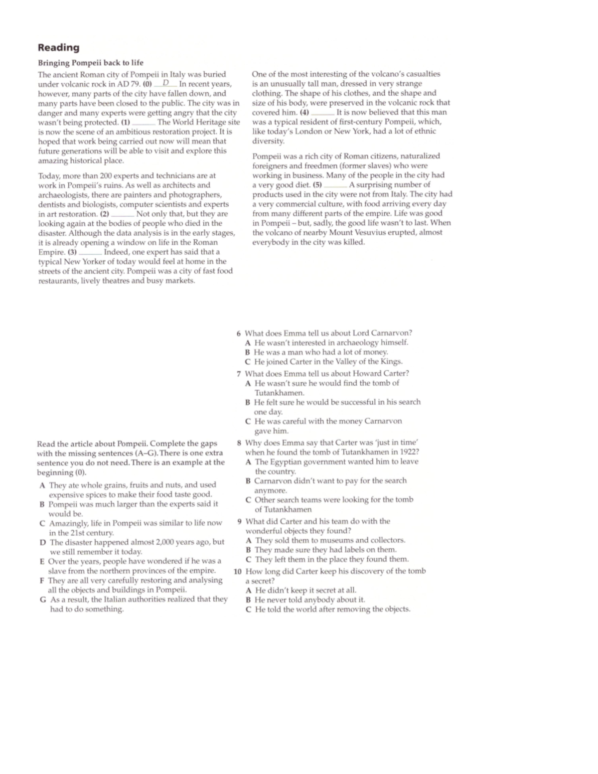 Reading Task - Review 2 - Tiếng Anh Toeic 2 - frenglish frenglish ...