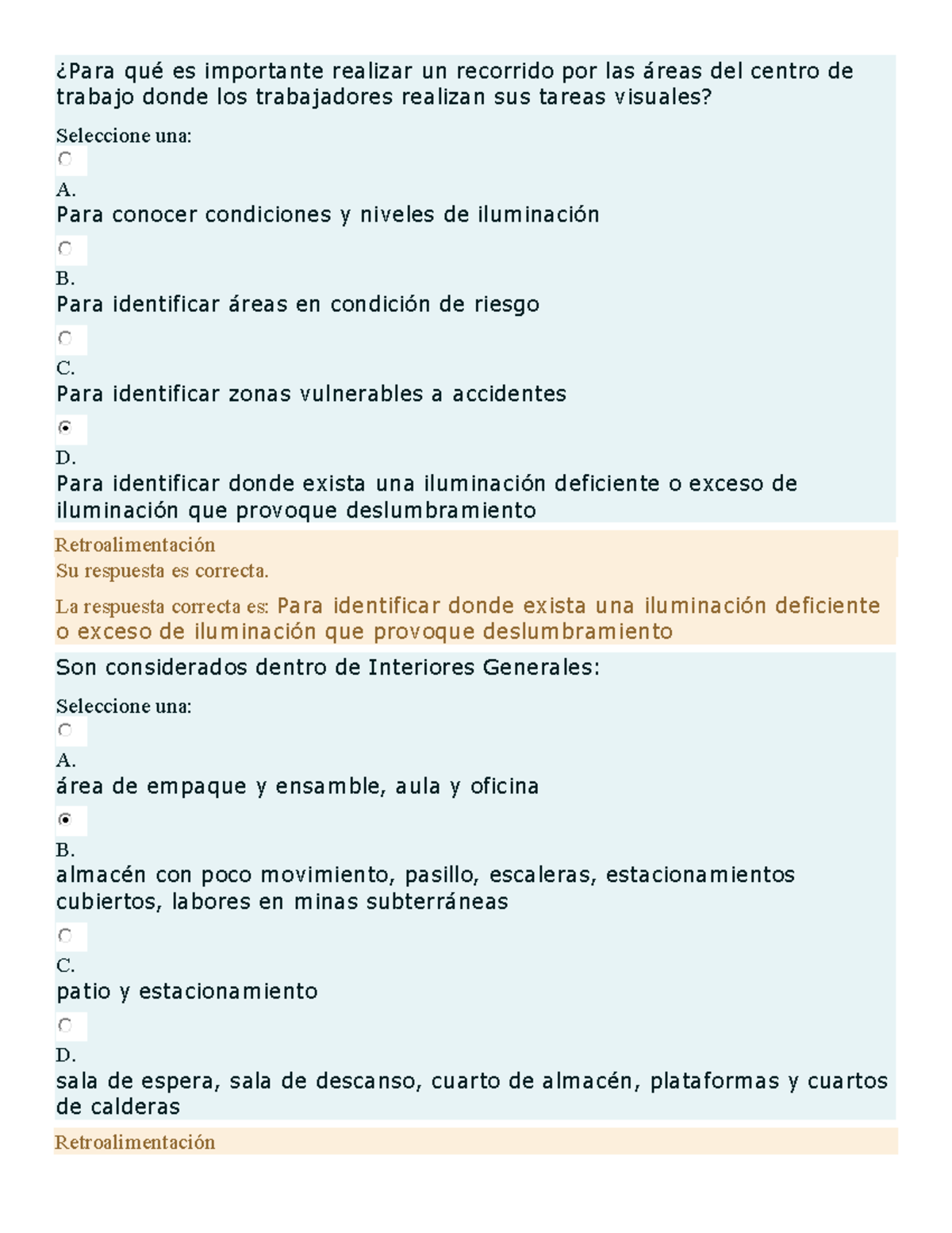 NOM 025 Procadist Respuestas - ¿Para qué es importante realizar un ...