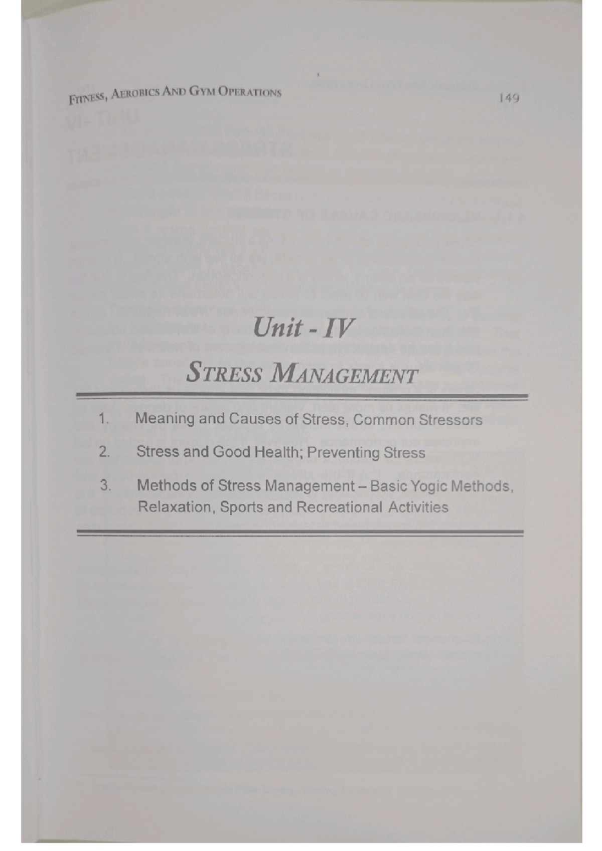 Stress Management - Studocu