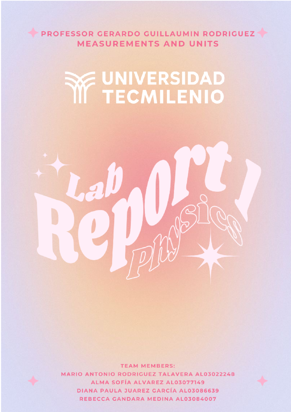 Lab Report 1. Measurements and Units - Introduction In this module, we ...