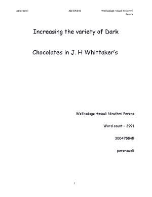 MARK101 Lecture Summary and Important Points - Lecture 2 Week 2 (10/3 ...