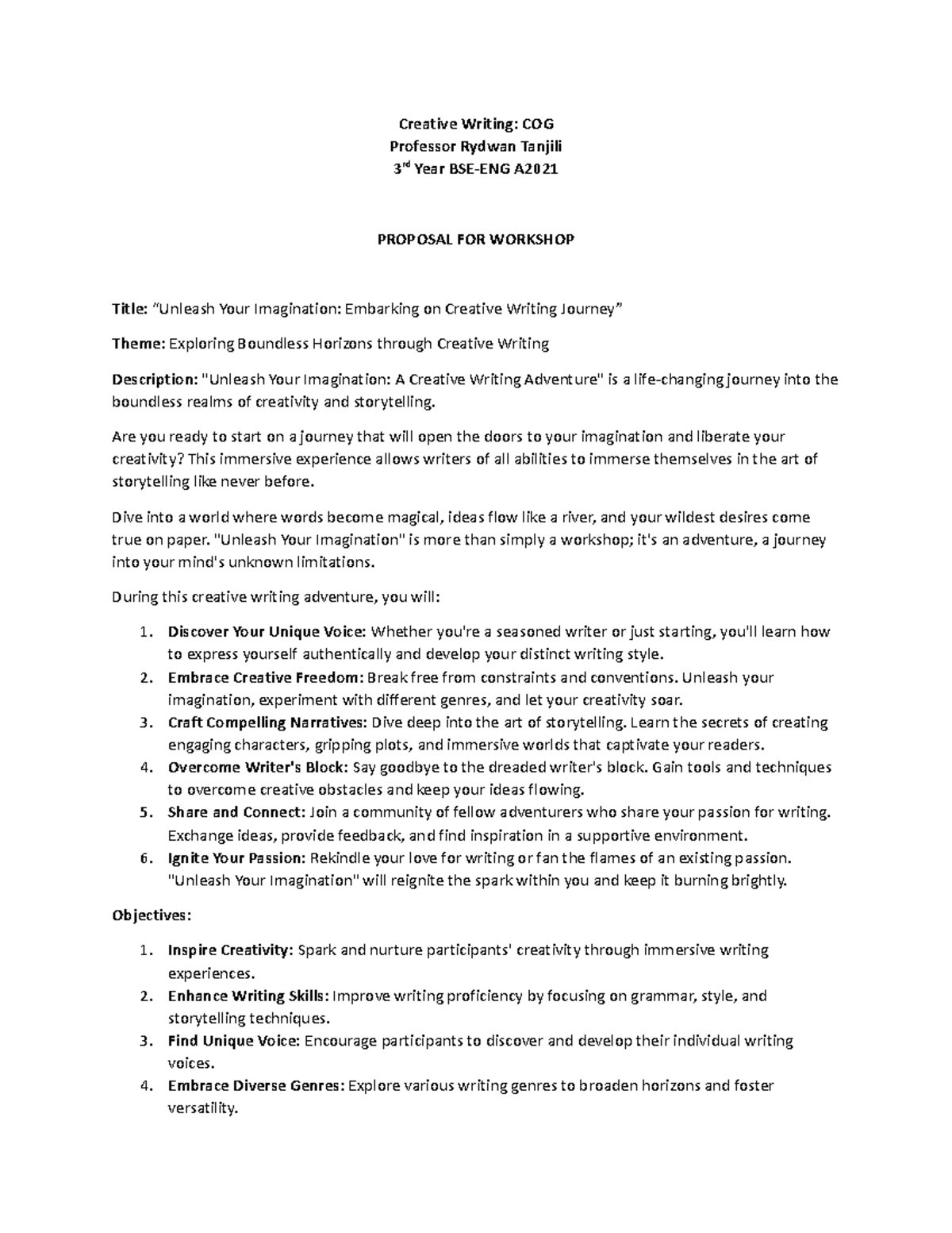 Creative-Writing-Proposal-A2021 - Creative Writing: COG Professor ...