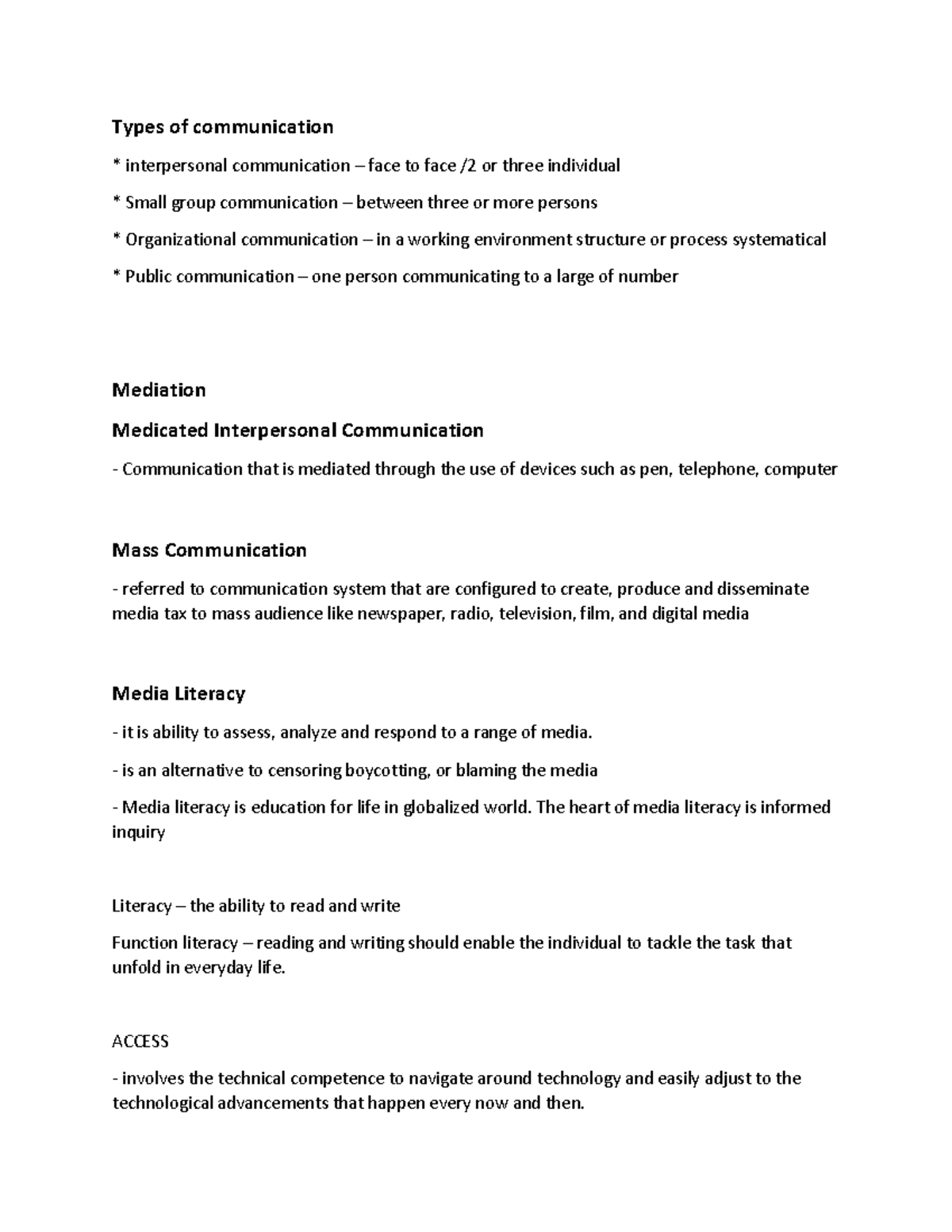 Media - Introduction to Media - Studocu