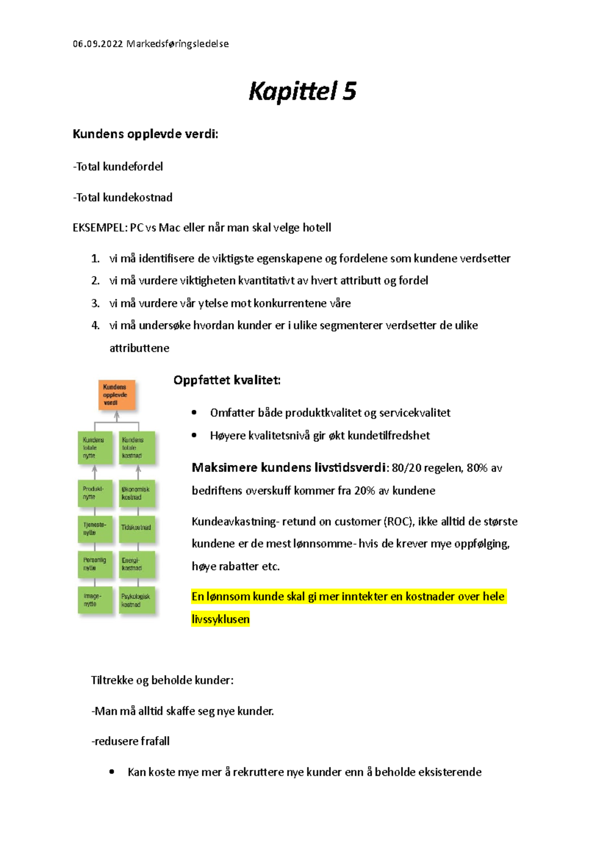 Kapittel 5 - Professor Richard Reinsberg, Forelesningsnotater markedsføringsledelse - 06.09 ...