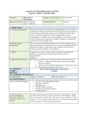 Exploring THE Implementation OF Oplan Dalus English - EXPLORING THE ...