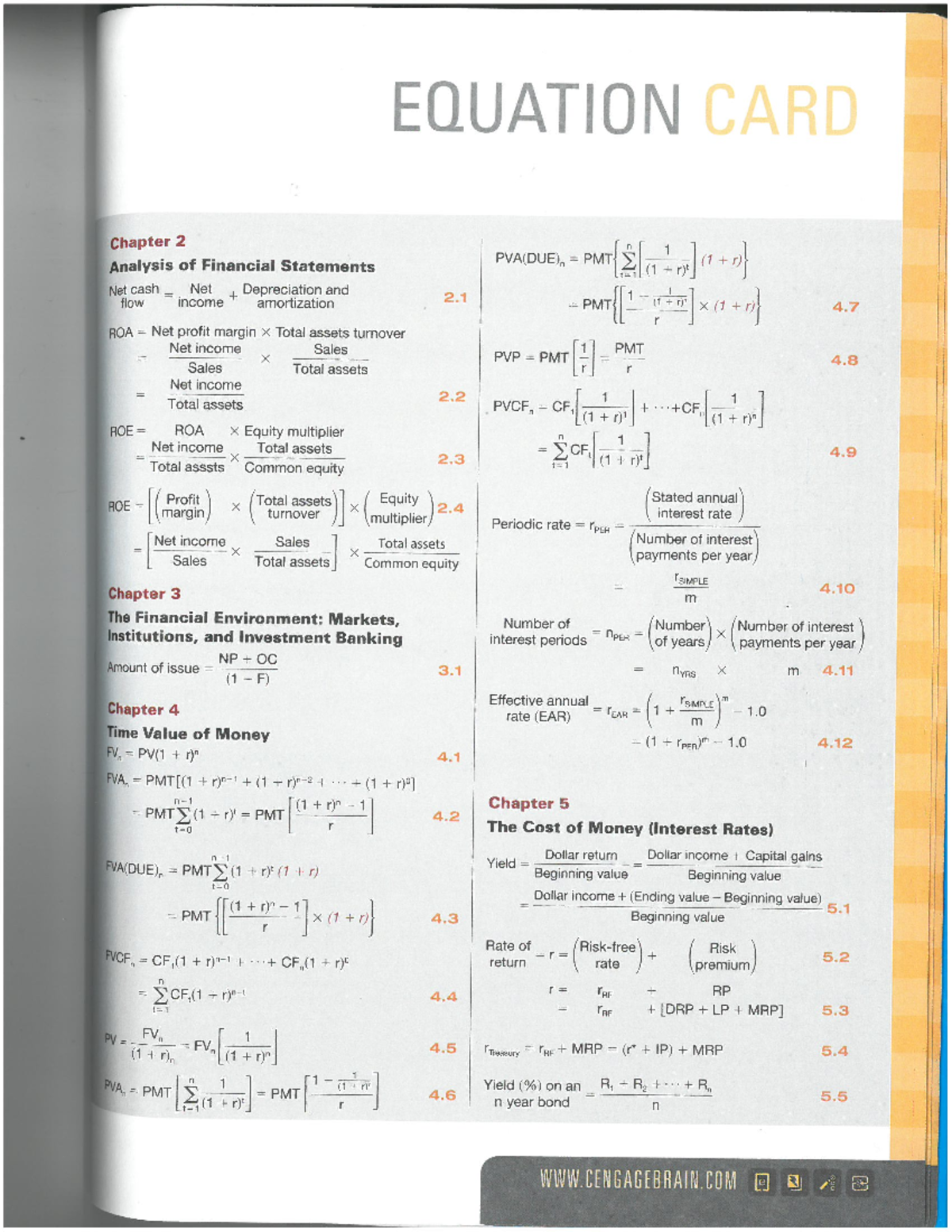 Formula sheet intro - Financial Management fomular - Studocu