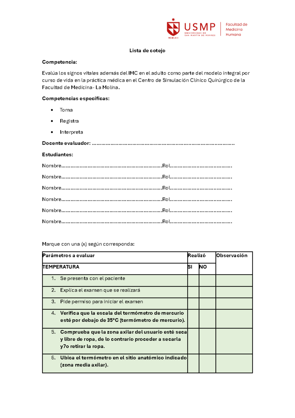 S4 Lista de cotejo - Trabajo - Lista de cotejo Competencia: Evalúa los ...