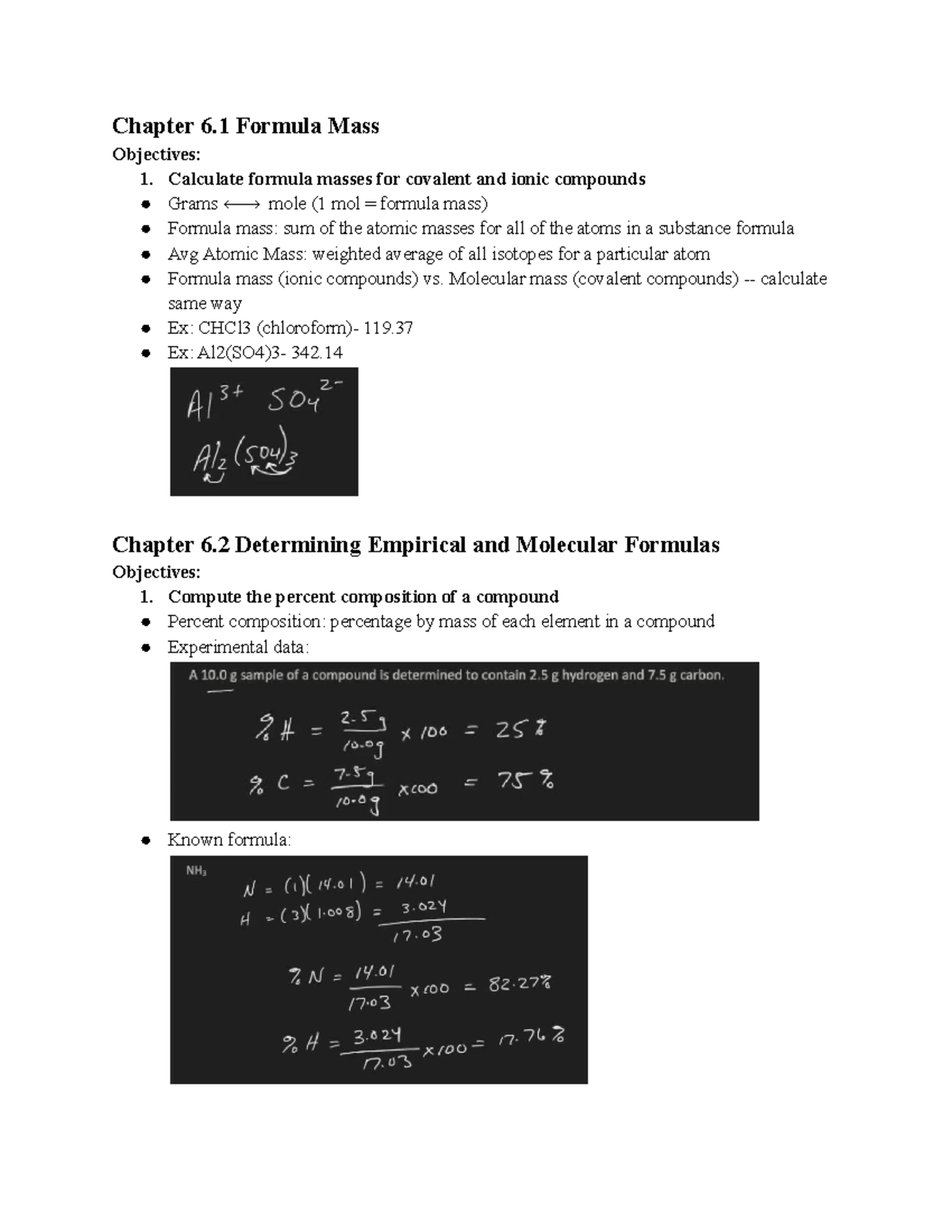 Chemistry Chapter 6.1-6.2 Videos Notes - CHE 201 - TCNJ - Studocu