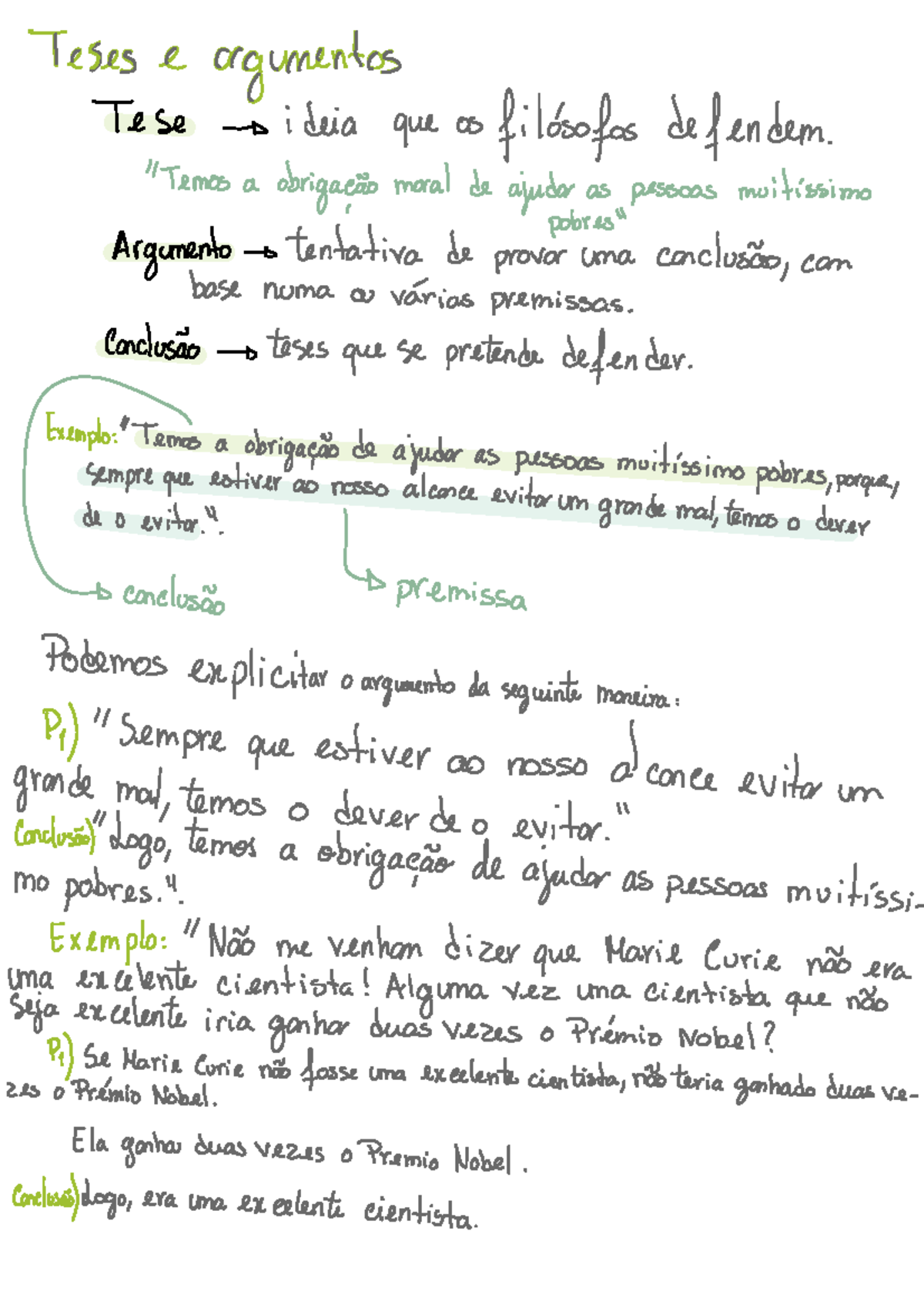Teses e argumentos - Ghgggh - Teses l argumentos Tese ideia que OS ...