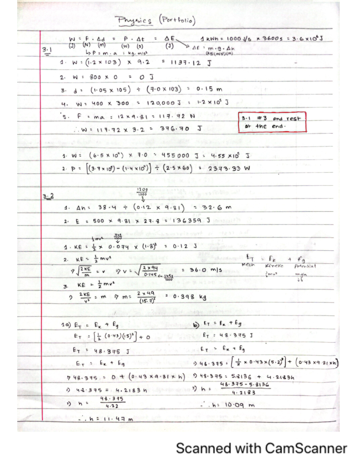 Physics portfolio - Studocu