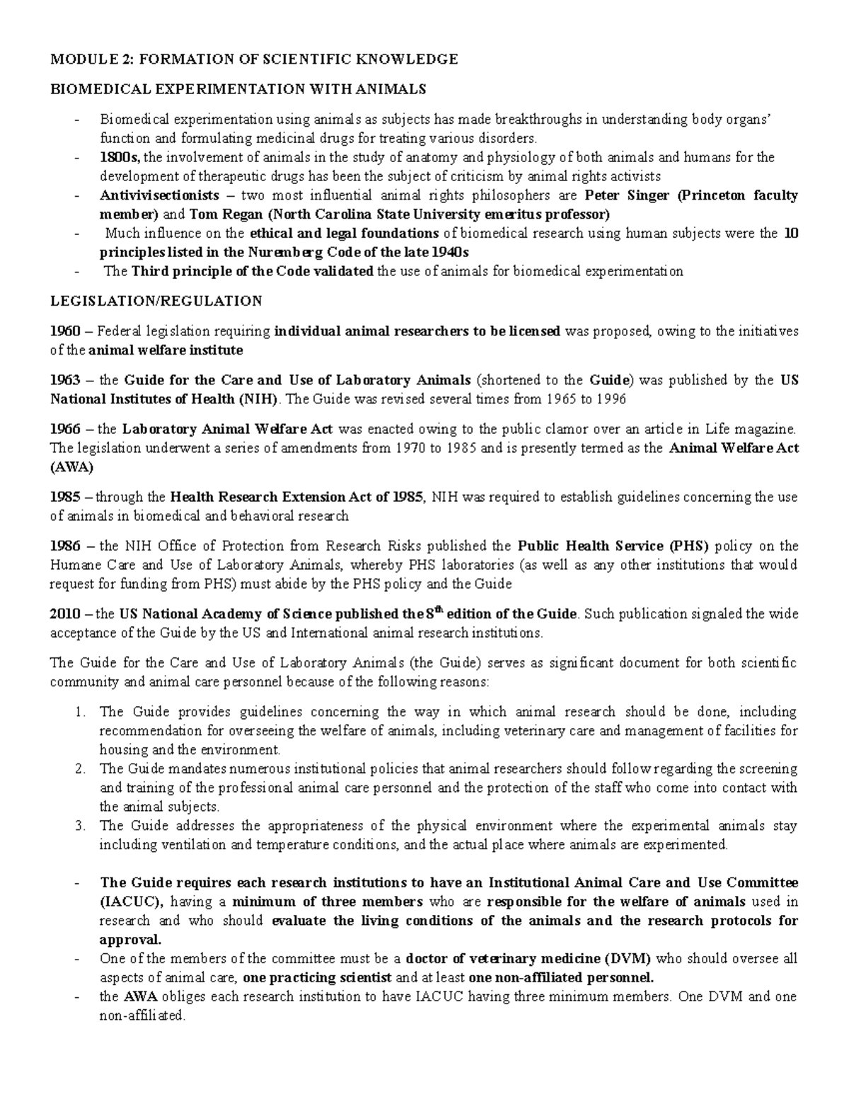 Science - for referential notes - MODULE 2: FORMATION OF SCIENTIFIC ...