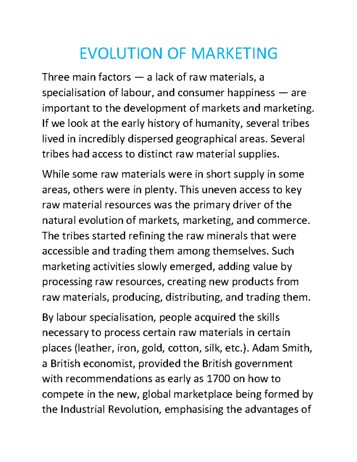 Evolution OF Marketing And Marketing AS A Function EVOLUTION OF evolution-of-marketing-and-marketing-as-a-function-evolution-of