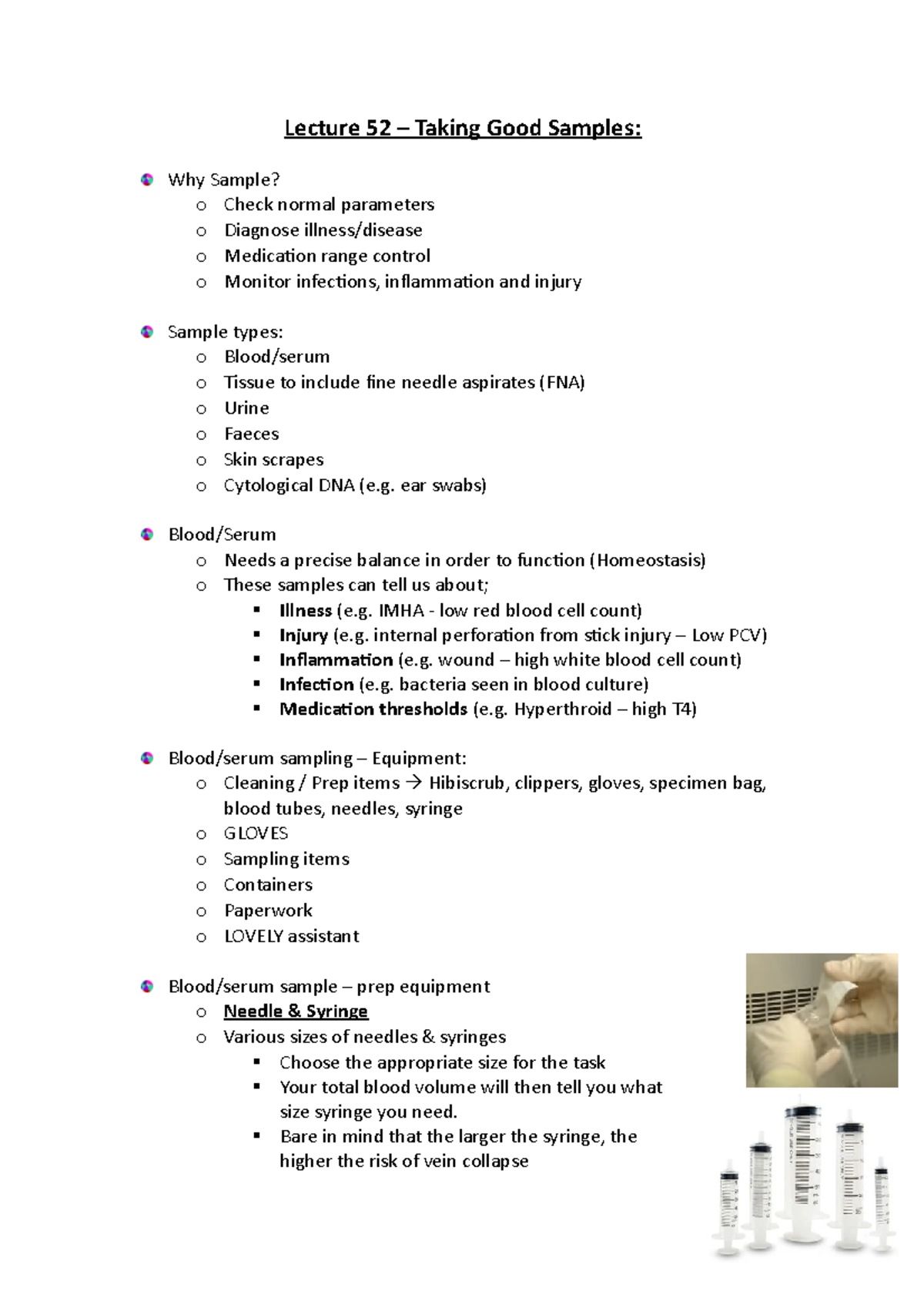 Lecture 52 – Taking Good Samples - Lecture 52 – Taking Good Samples ...