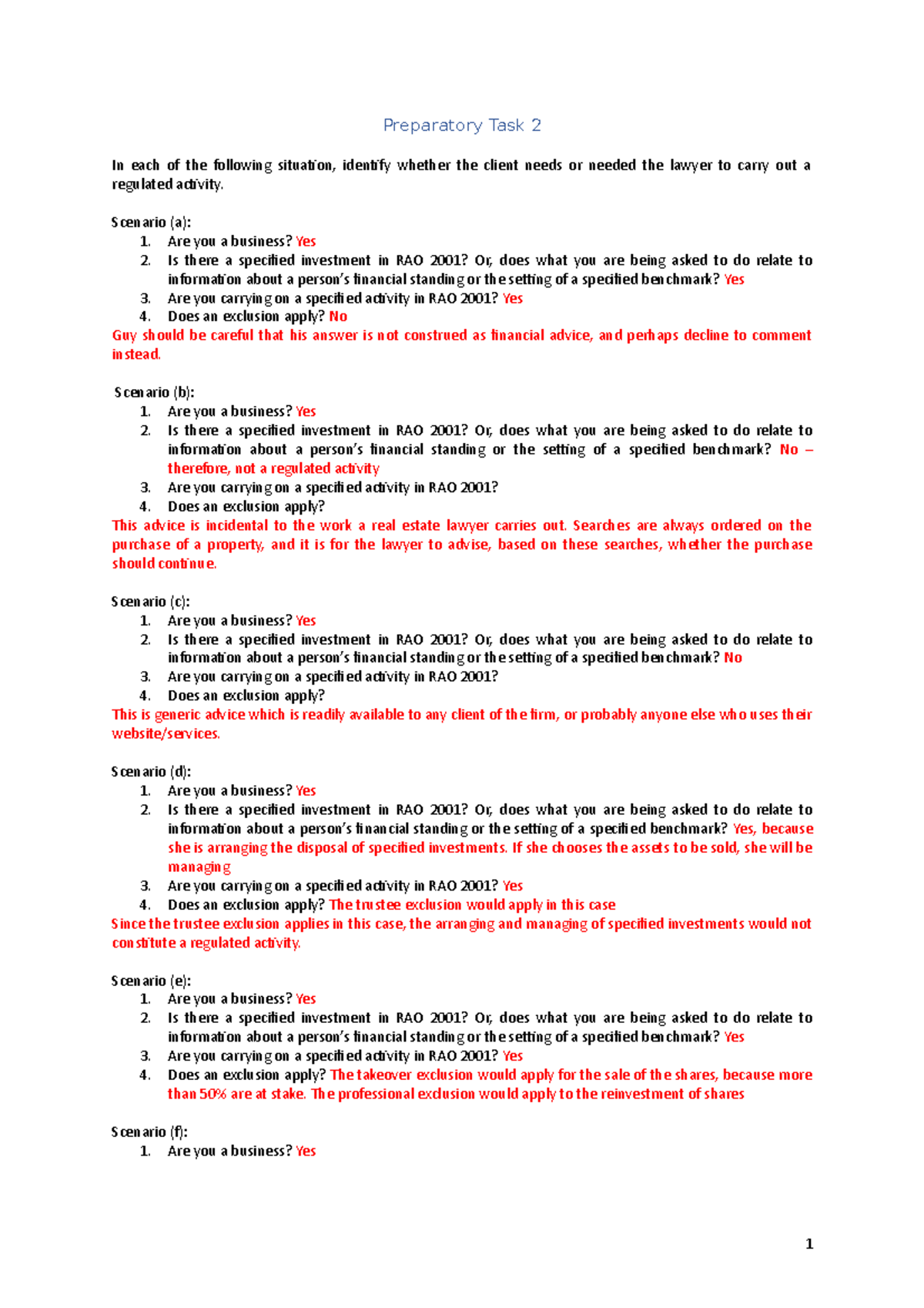 Preparatory Task 2 IPP U6 - Preparatory Task 2 In each of the following ...