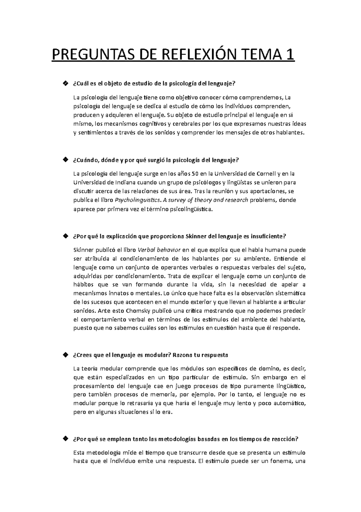 Preguntas DE Reflexión T1 - PREGUNTAS DE REFLEXIÓN TEMA 1 ¿Cuál es el ...