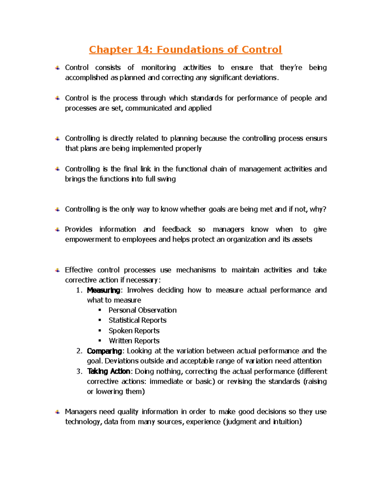 Chapter 14 - Foundations of Control - Chapter 14: Foundations of ...