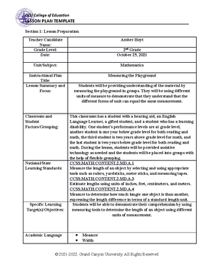 Engaging All Students Through Academic Games - LESSON PLAN TEMPLATE ...