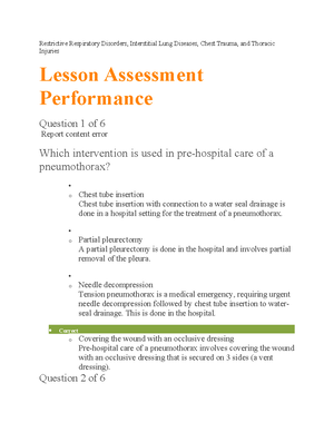 Lesson Assessment ARF sherpath - Acute Respiratory Failure Lesson ...