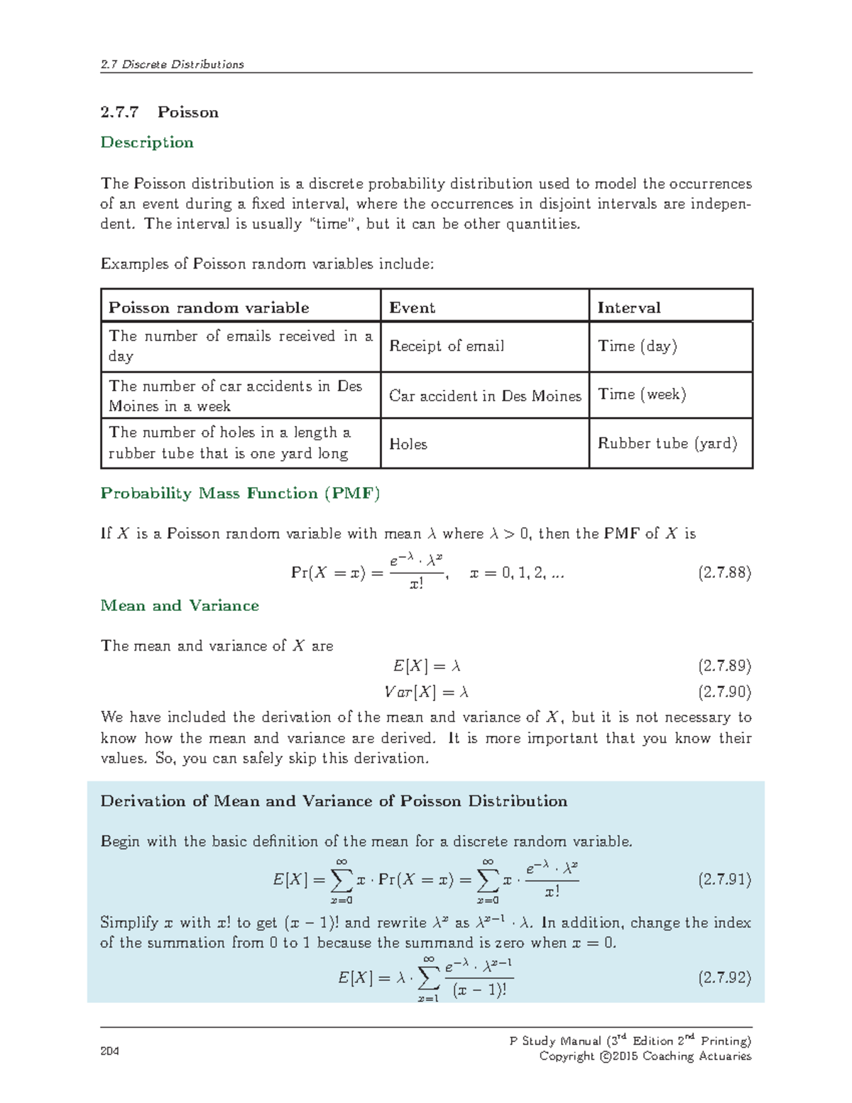 2.12 Poisson - This material is essential to Statistic course in any ...