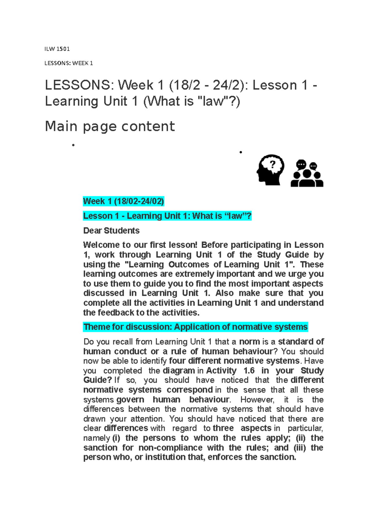 ILW 1501 Lessons The CRW1501 Module Deals With The General Principles Of Criminal Law ILW ilw-1501-lessons-the-crw1501-module-deals-with-the-general-principles-of-criminal-law-ilw