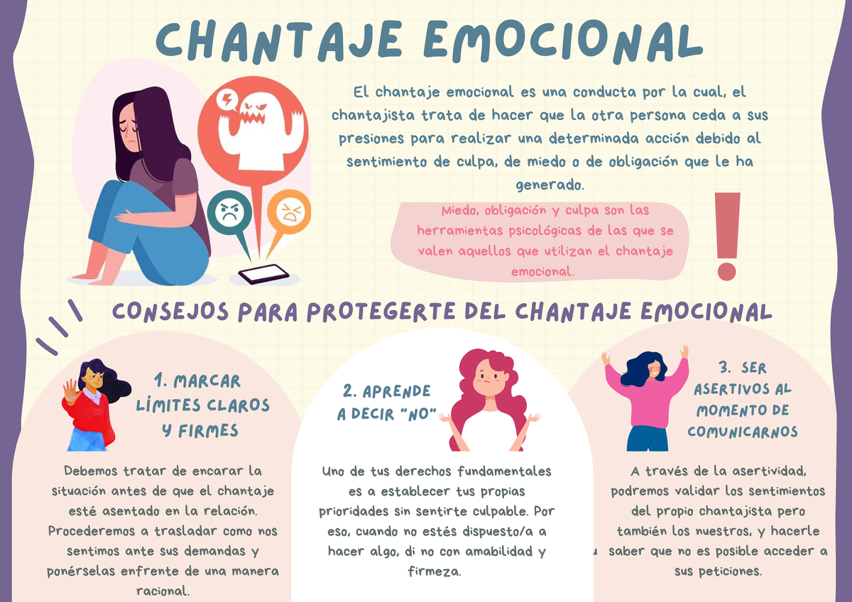 Chantaje Emocional - Flyer informativo - Uno de tus derechos ...