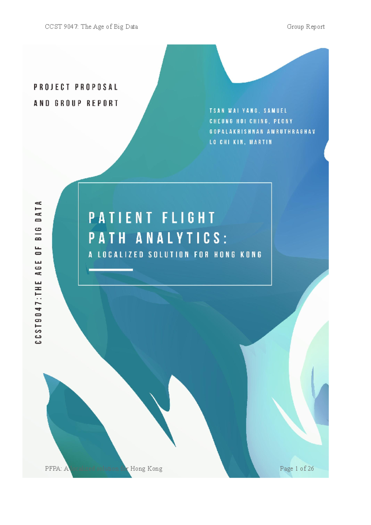 Patient Flight Path Analytics A Localized Solution for Hong Kong.docx ...