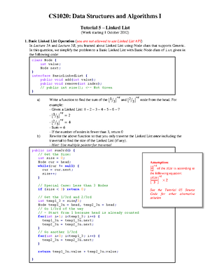 assignment 1 solution - Tutorial 1 – Java and simple OOP (Week starting ...
