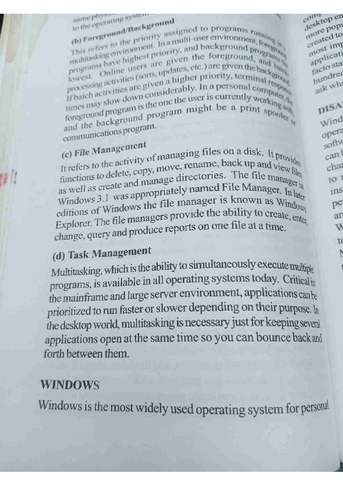 Windows - Information technology is a broad field encompasses computing ...