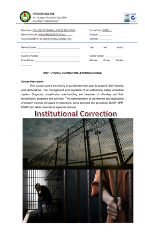 Intro TO CRIM Notes - INTRODUCTION TO CRIMINOLOGY AND THEORIES OF ...