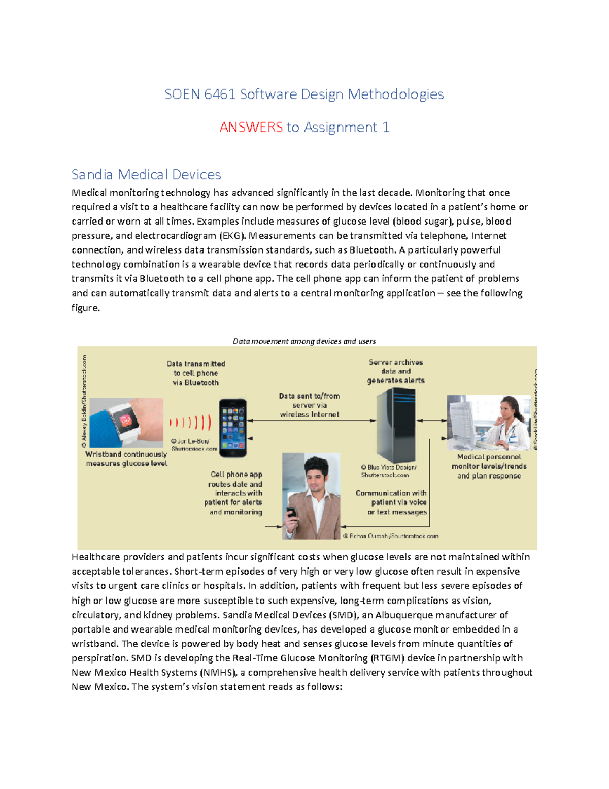 Sandia Medical Devices ver 1 - Answer - SOEN 6461 Software Design ...
