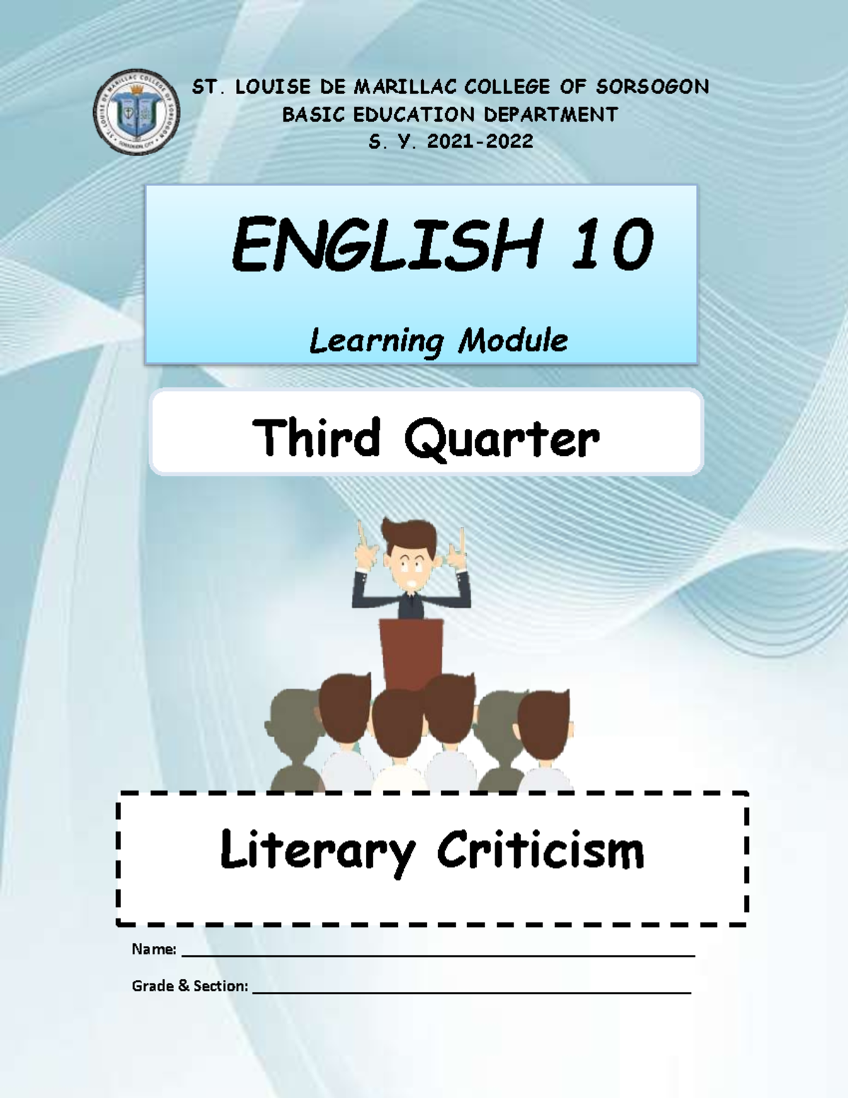 Grade 10 English Module 1(WEEK 1-3) 3rd Q - ENGLISH 10 Learning Module ...