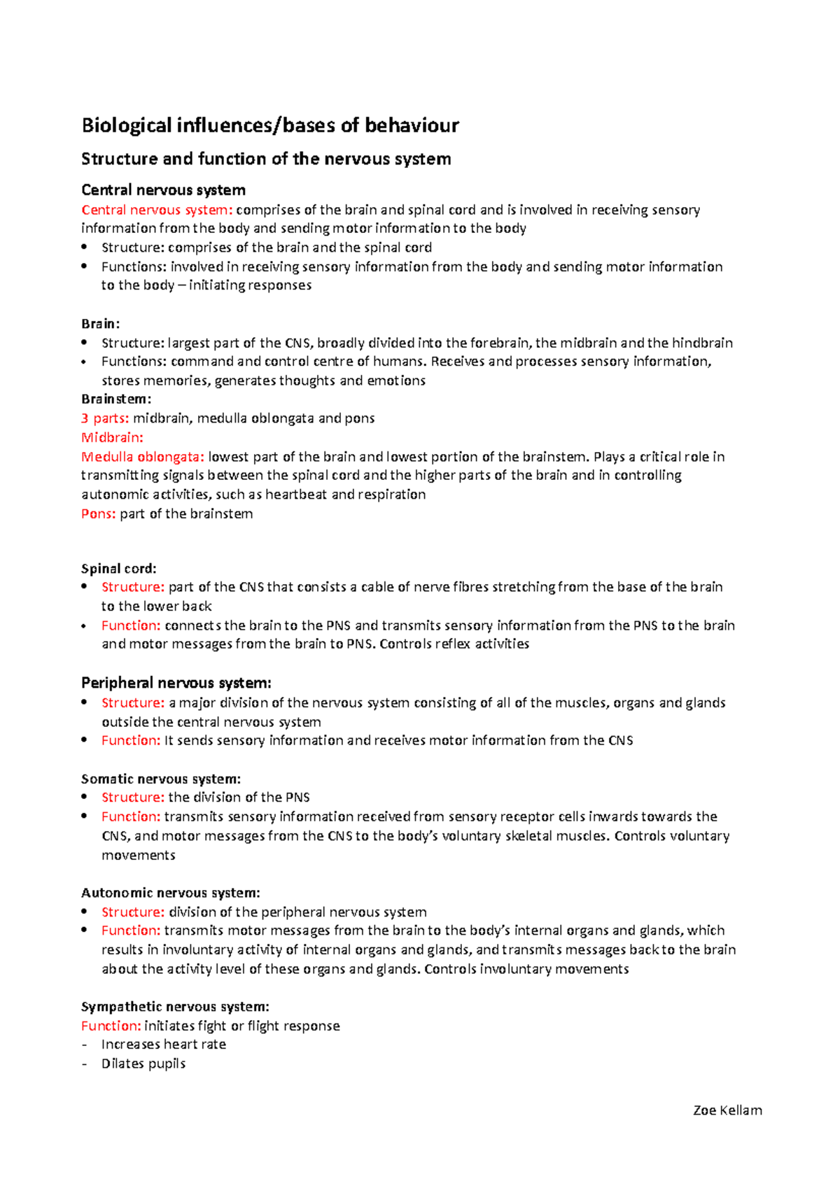 Biological influences on behaviour - Biological influences/bases of ...
