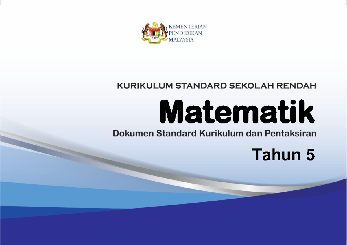 DSKP KSSR Matematik THN 5 SK ( Semakan) - Matematik Tahun 5 Terbitan ...