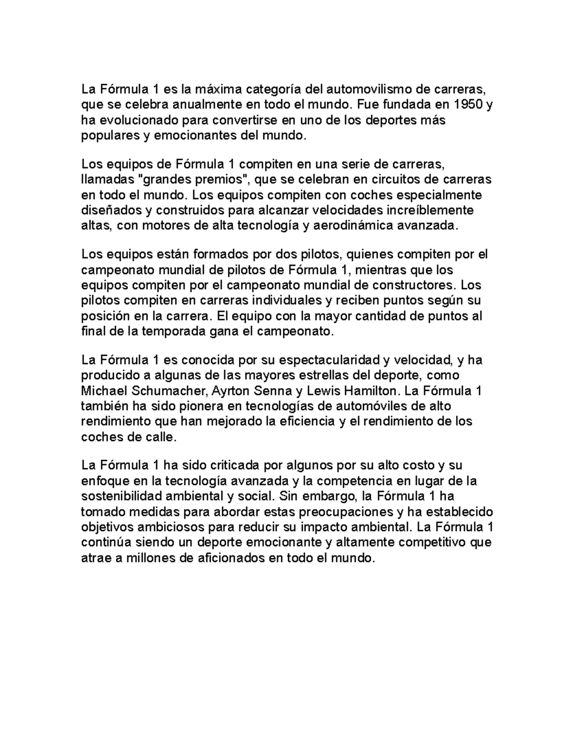 Formula 1 - La Fórmula 1 es la máxima categoría del automovilismo de ...