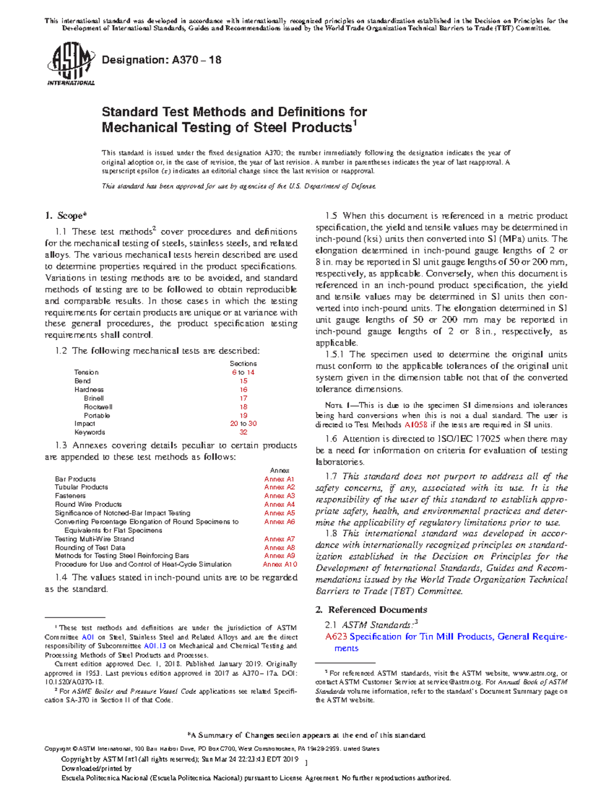 A370 - AISC 370 - Designation: A370 − 18 Standard Test Methods and ...