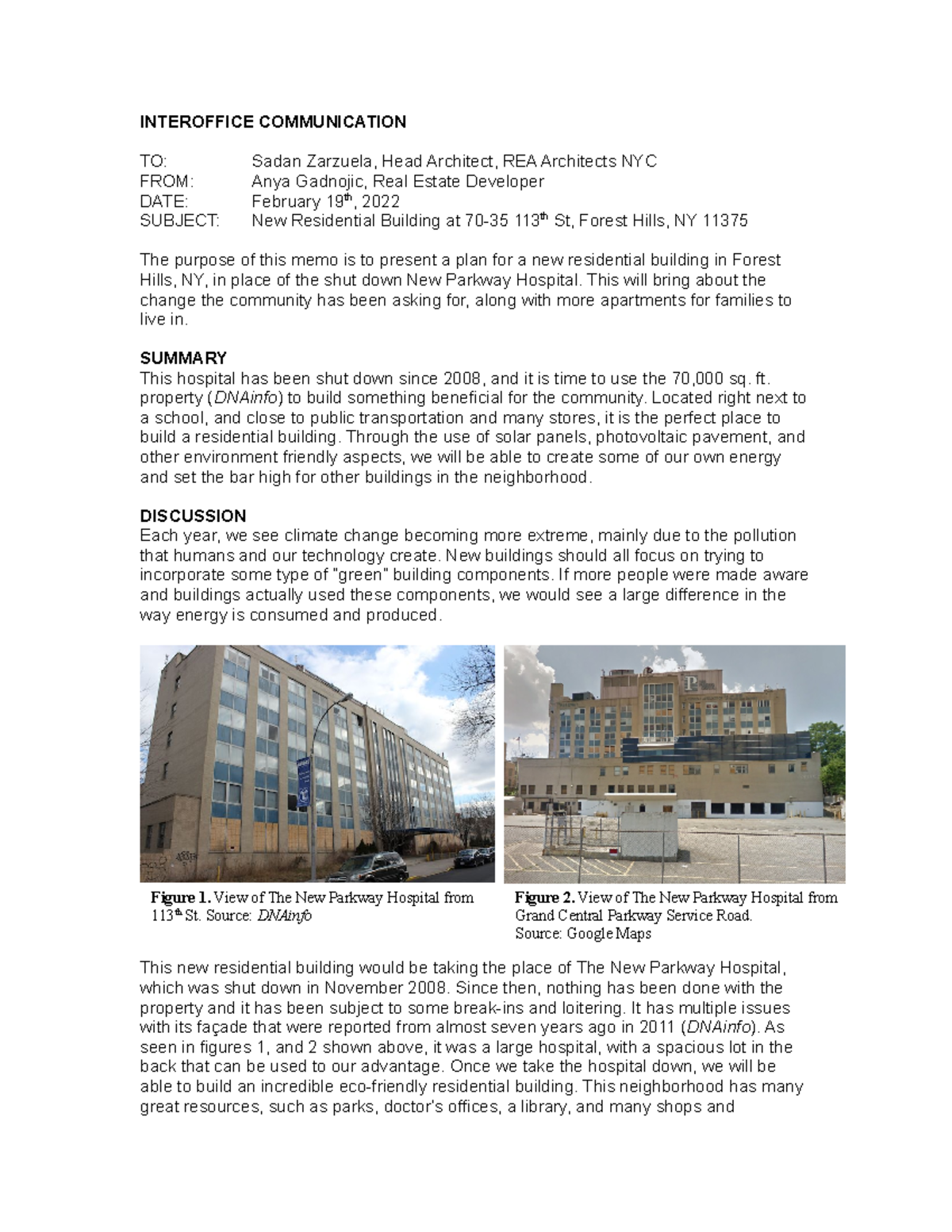 Memo Sample - INTEROFFICE COMMUNICATION TO: Sadan Zarzuela, Head ...