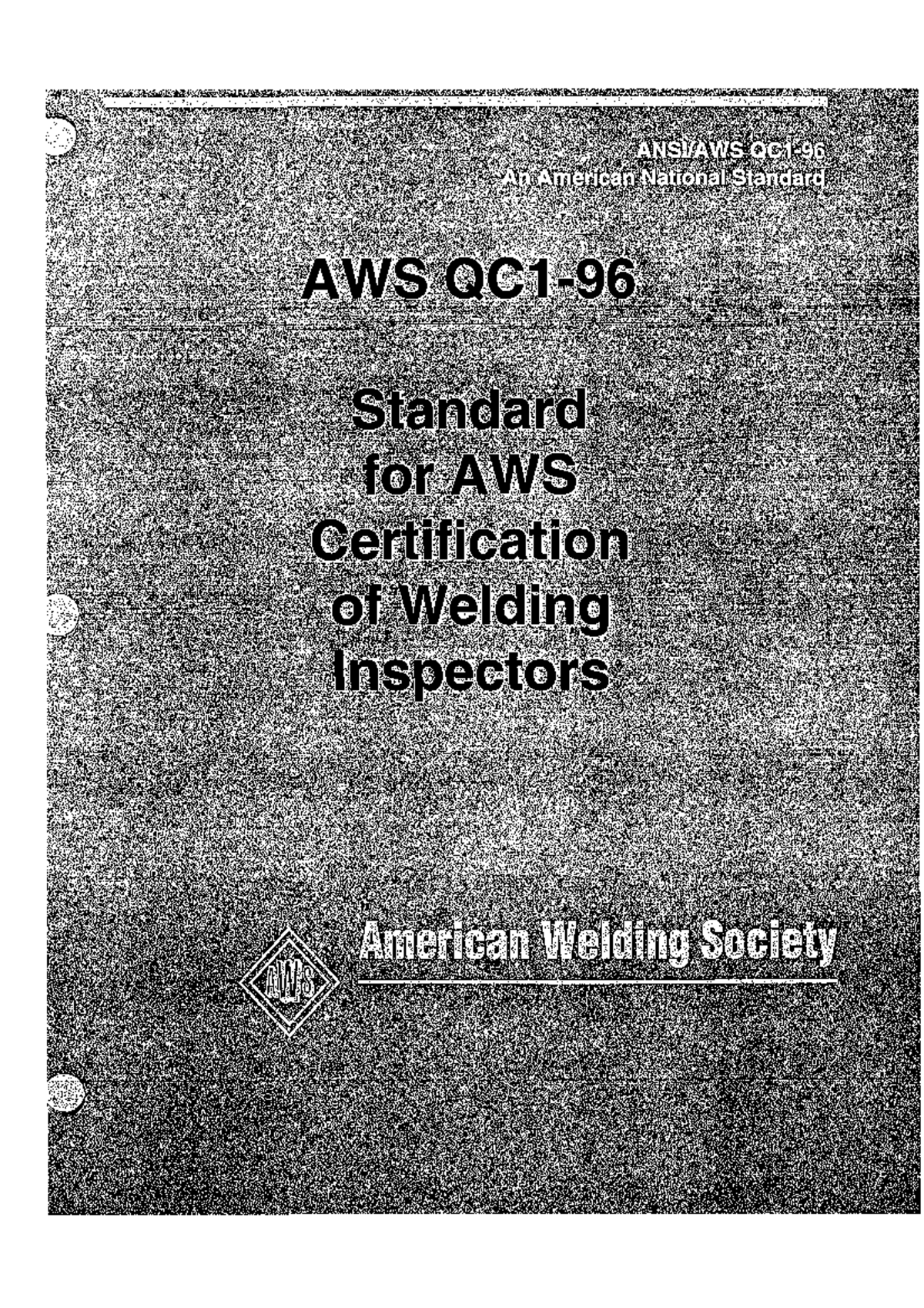AWS QC1-96 - gracias - Ingenieria de materiales - Studocu
