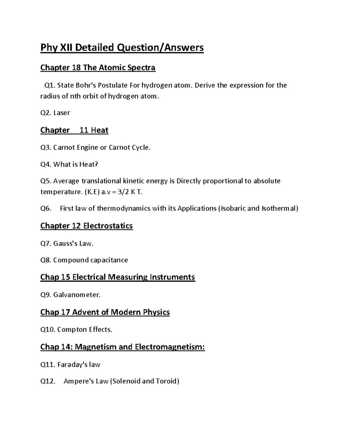 Phy imp long - hihahah - Phy XII Detailed Question/Answers Chapter 18 ...